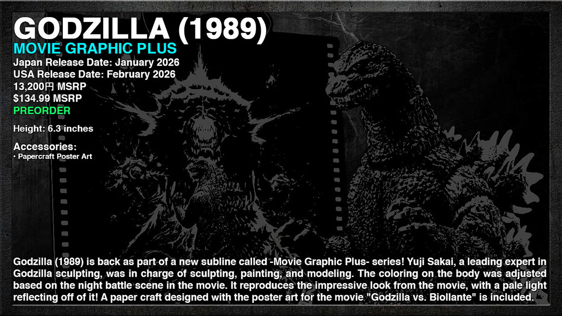 Godzilla 1989 -Movie Graphic Plus-