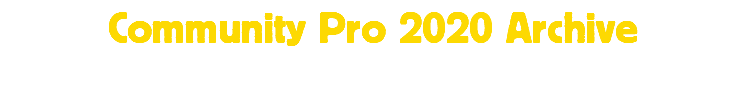 Community Pro Gallery 2021