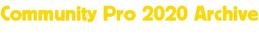 Community Pro Gallery 2021